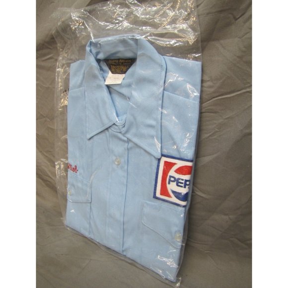 Pepsi | Shirts | Vintage Original Nos Pepsi Uniform Shirt W Patch Left ...